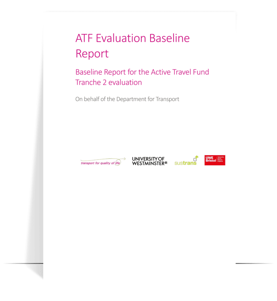 Active Travel Fund evaluation: baseline report